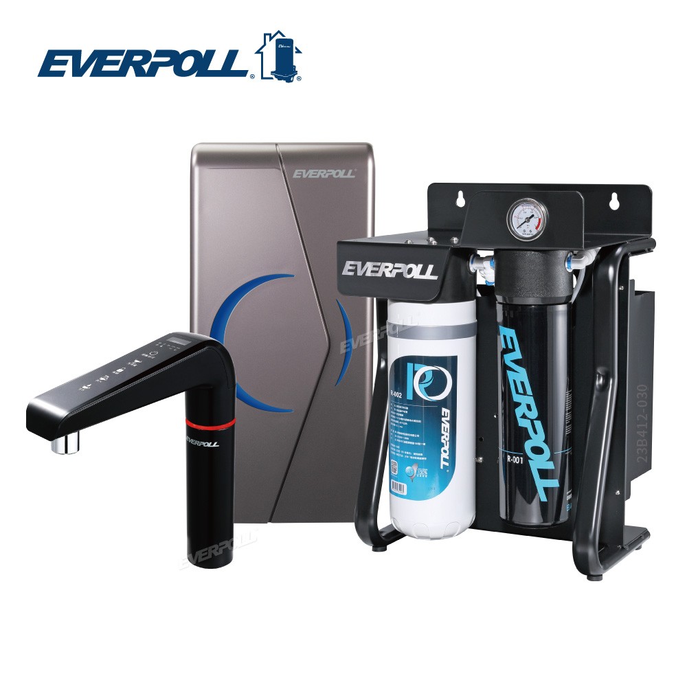 EVERPOLL RO-900/RO900 直出式極淨純水設備RO逆滲透/純水機│搭 EVB298-E櫥下雙溫UV觸控-優惠與網路推薦-陽信商店街